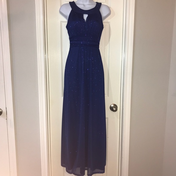 Dresses | Deep Blue Sparkly Prom Dress Ball Gown | Poshmark